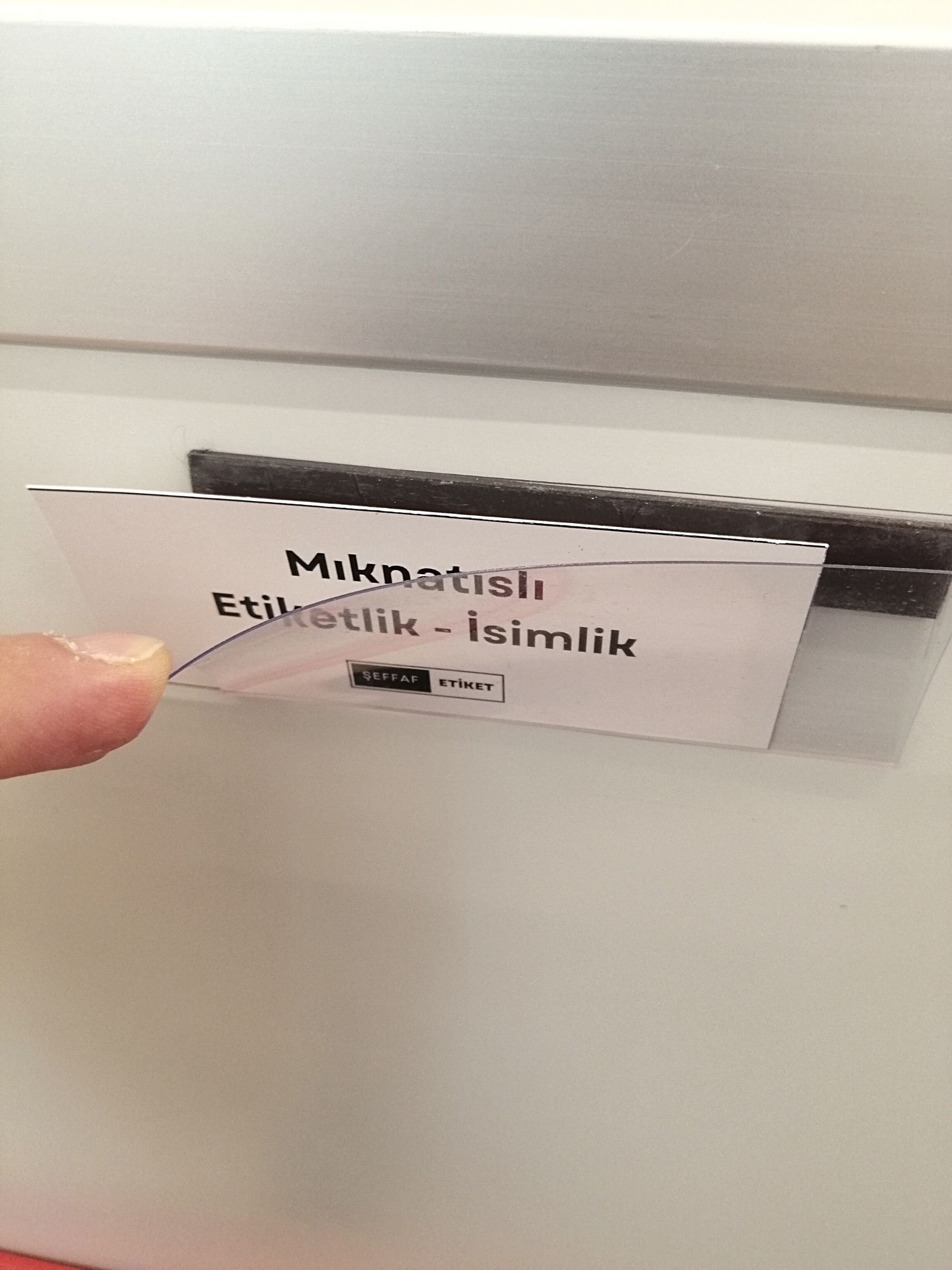 10 Pcs Transparent Label Holder With Magnet, Protective Label Cover ...