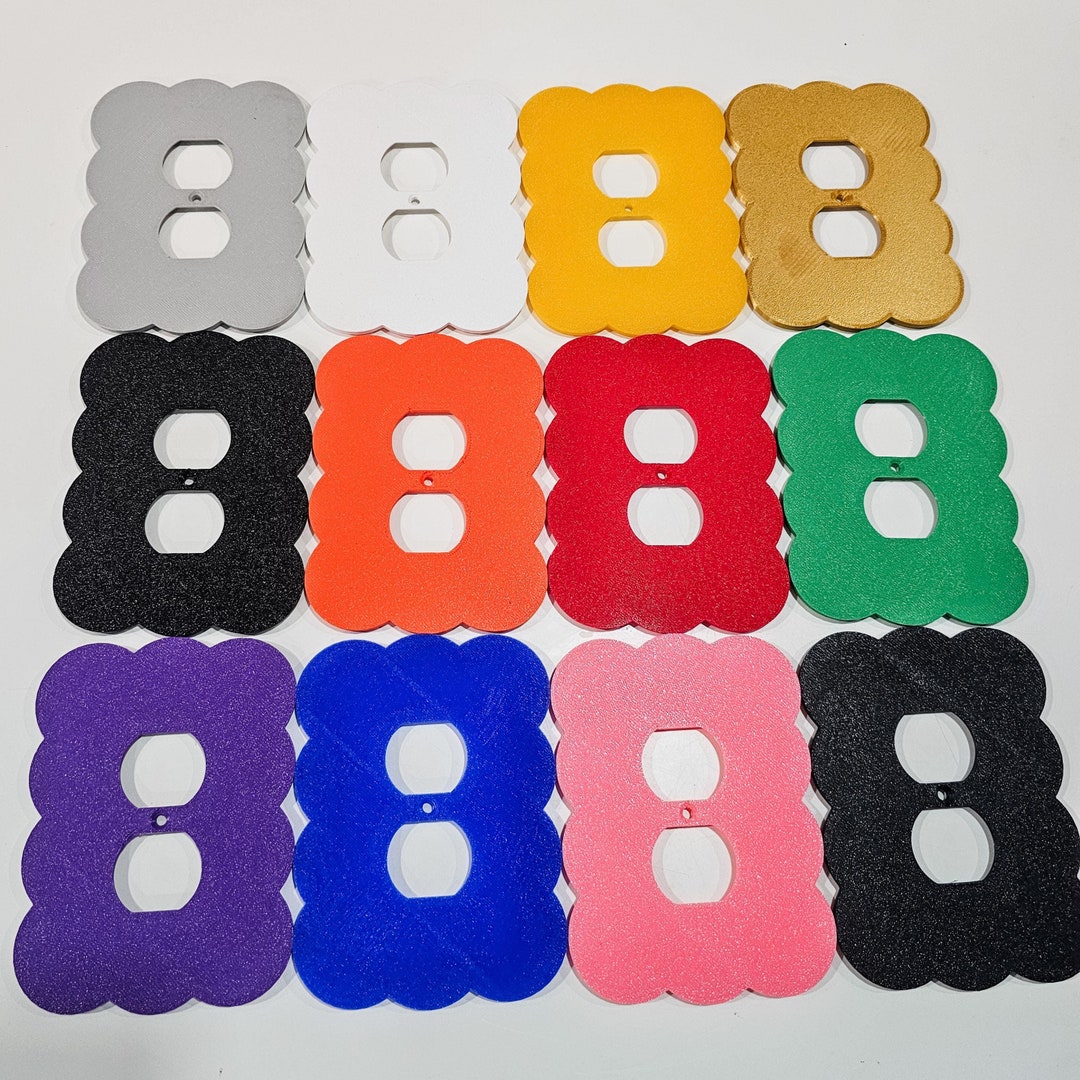 Cloud Bubble Wall Plate Custom Colorful Switch Cover Cute Plastic ...