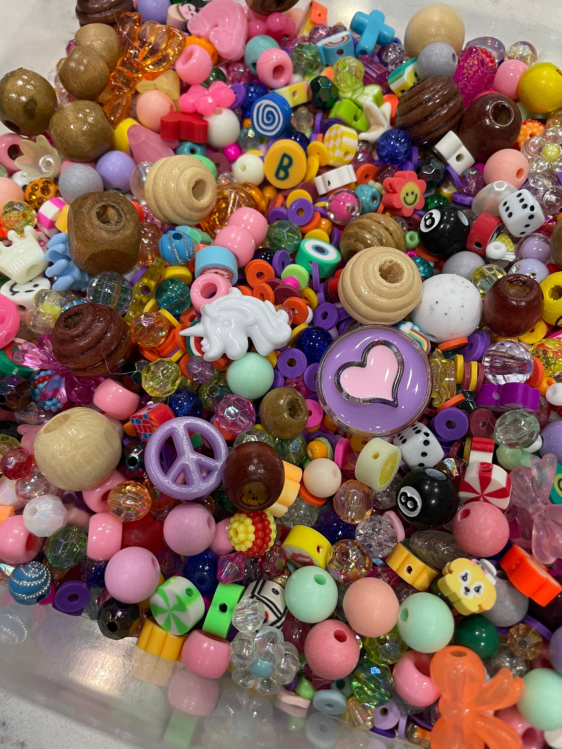 Preppy Colorful Bead Confetti - Etsy