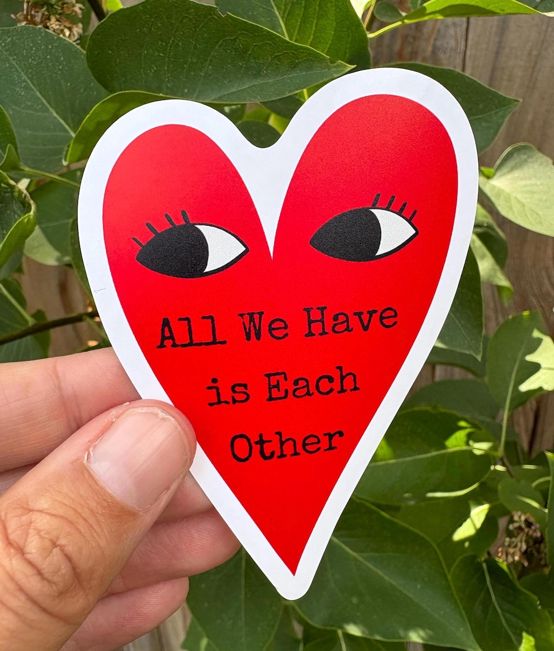 Unity Heart Waterproof Sticker: Solidarity & Community Decal - Etsy
