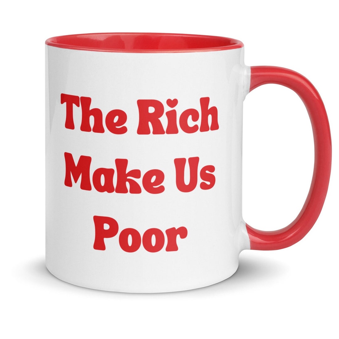 Cute Retro Anti-capitalist Mug, Eat the Rich Mug, Socialist Coffee Cup ...
