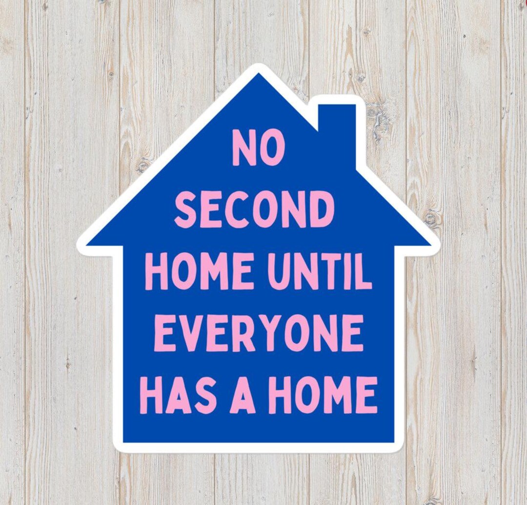 Housing Crisis Sticker, Rent Crisis Water Bottle Sticker ...