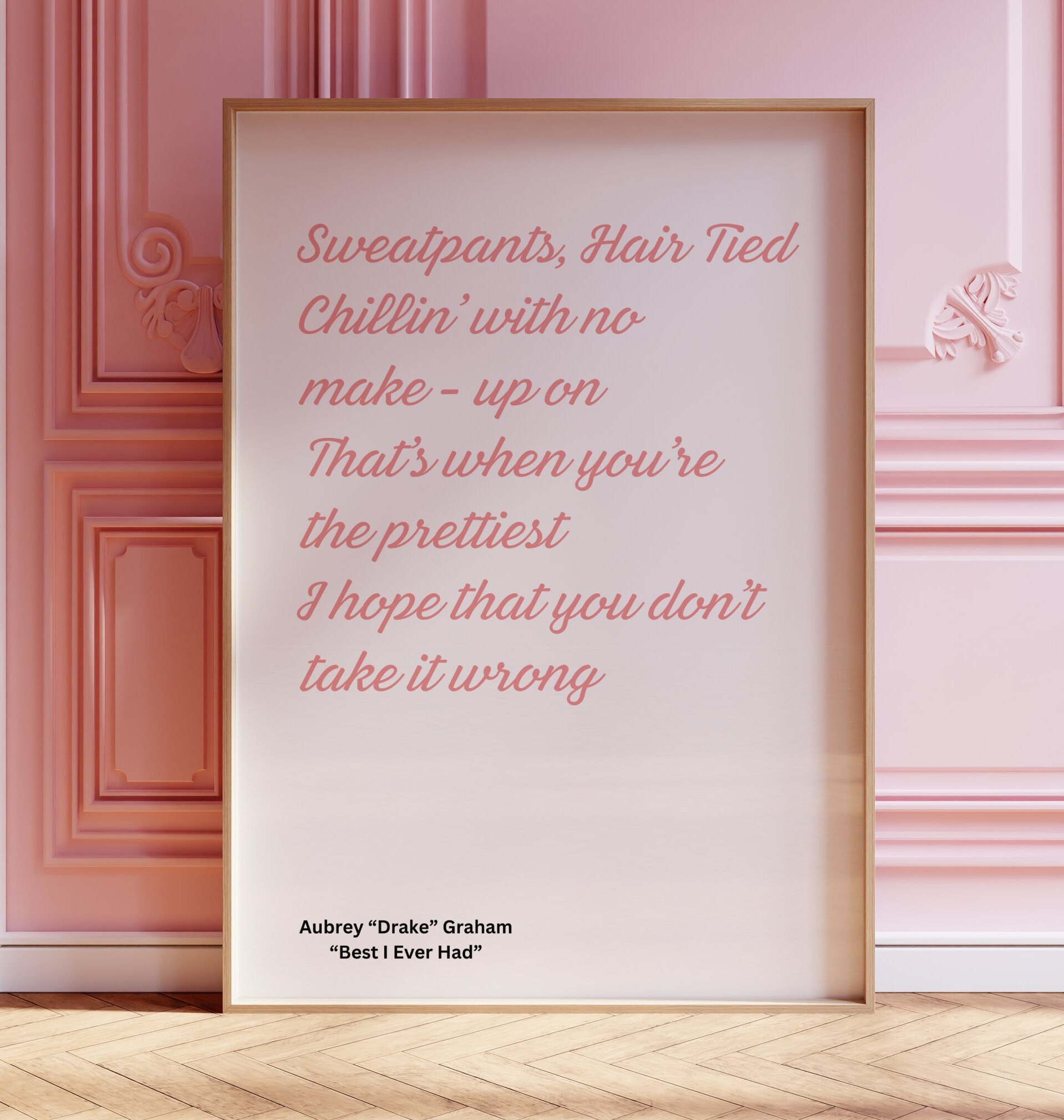 Drake Posters Coquette Wall Art Balletcore Wall Art Slime You Out ...