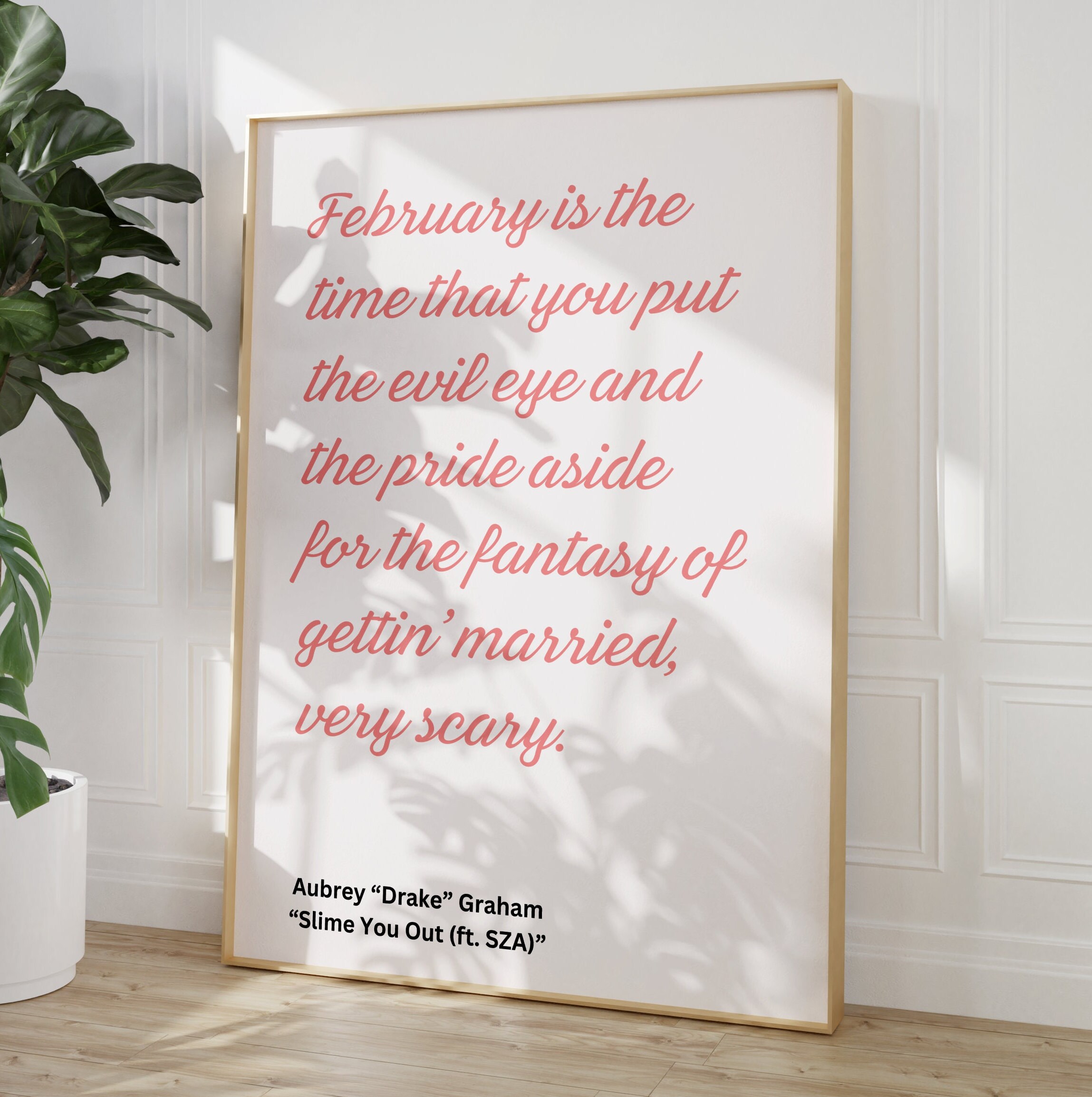 Drake Posters Coquette Wall Art Balletcore Wall Art Slime You Out ...