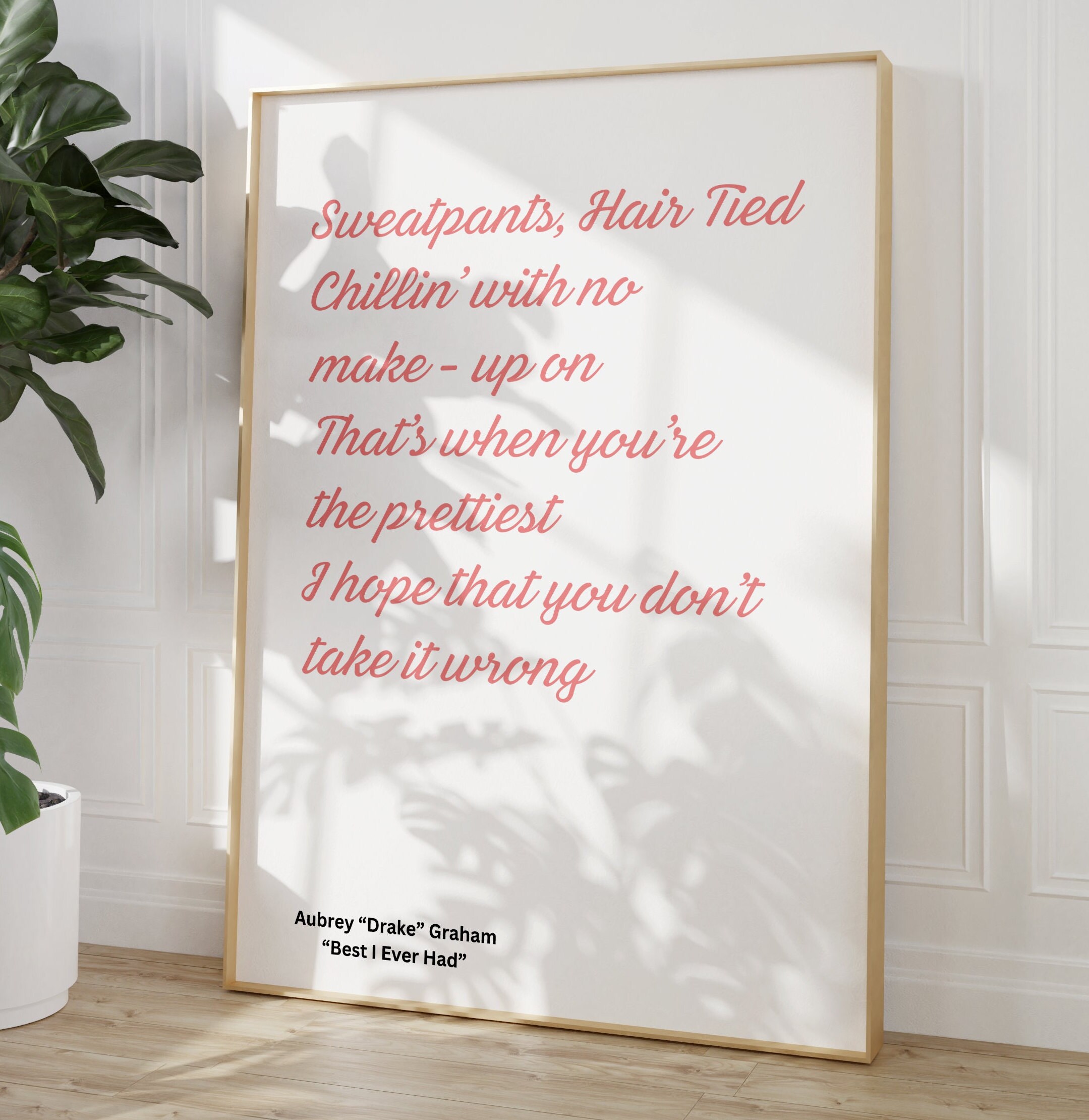 Drake Posters Coquette Wall Art Balletcore Wall Art Slime You Out ...