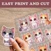 Printable Dog Stickers / Print and Cut Dog Stickers / Cute Dog Stickers ...