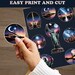 Night City Stickers / Starry Night City Clipart / Starry Night Sky ...
