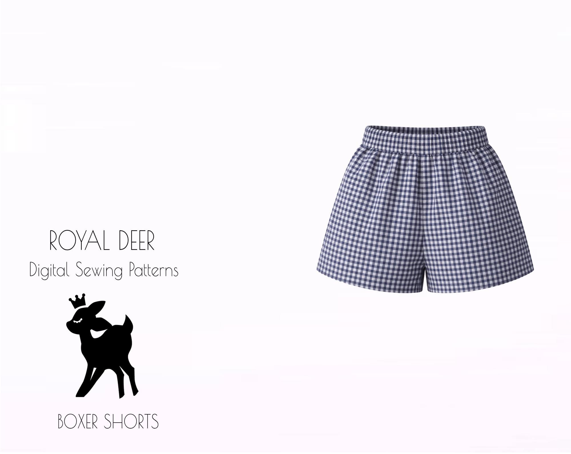 Boxer Shorts Sewing Pattern (instant Download) - Etsy