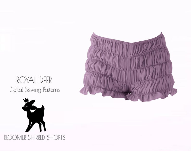 Bloomer Shirred Shorts Sewing Pattern - Etsy