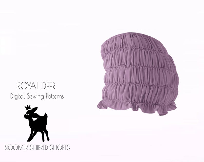 Bloomer Shirred Shorts Sewing Pattern - Etsy