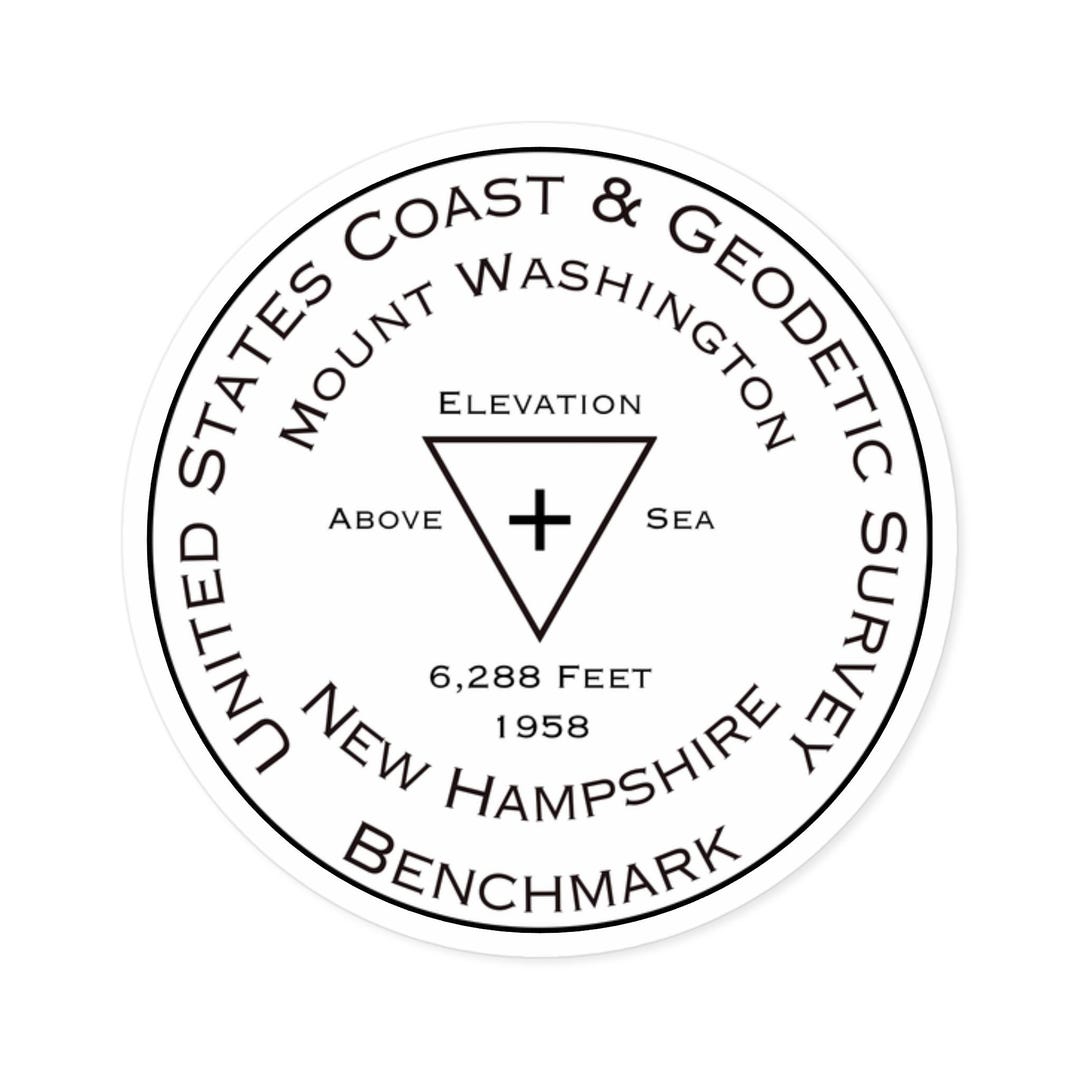 Mount Washington Park Sticker | Observation Point USGS Benchmark ...