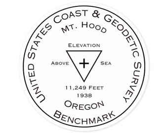 Guadalupe Peak Park Sticker | Observation Point USGS Benchmark Sticker ...
