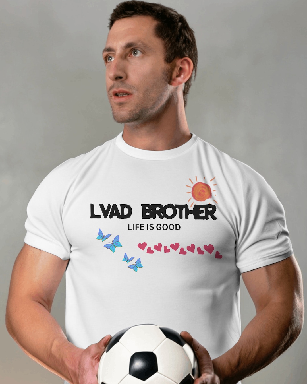 Lvad Brother Tshirt, Lvad Heartmate III Tee, Brother Proud, Heart Pump ...