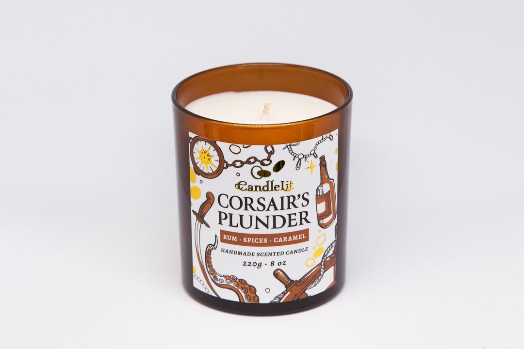 Corsair's Plunder Scented Fantasy Candle Rum, Spices, Caramel - Etsy
