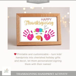 Turkey Handprint Art Printable | Thanksgiving Kids Craft | Preschool ...