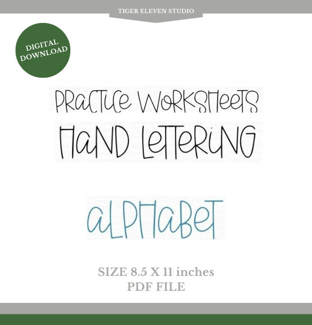 Digital Download Fun Mixed Script Hand Lettering Workbook - Etsy