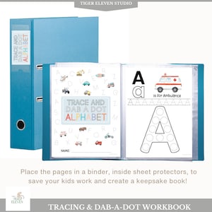Alphabet Tracing Dab a Dot Sheet-handwriting Sheet-preschool ...