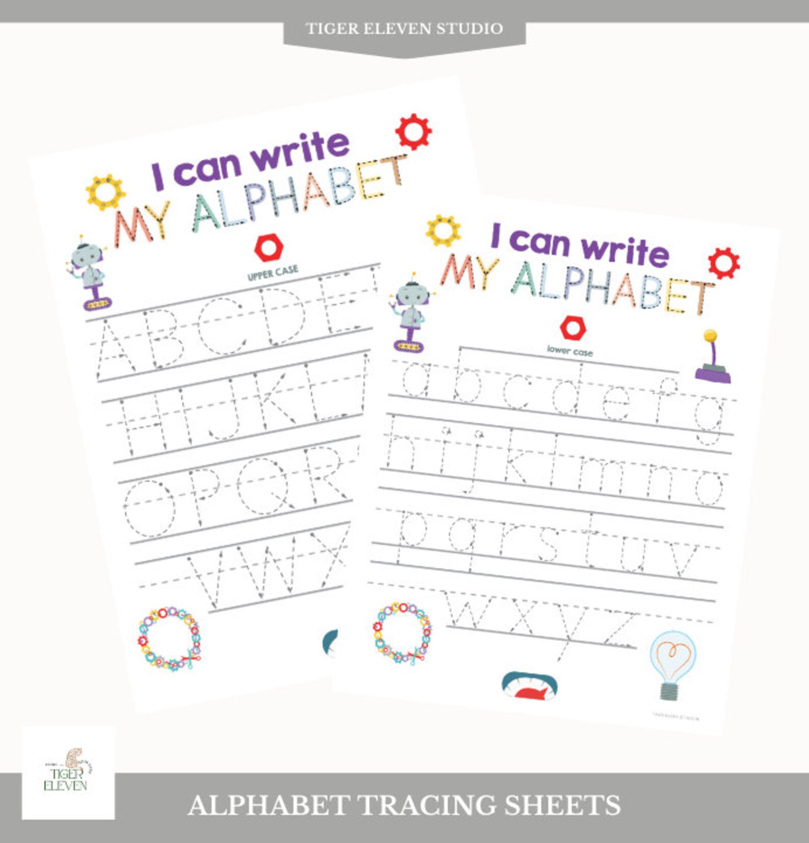 Alphabet Tracing Sheet-handwriting, Sheet-preschool Kindergarten ...