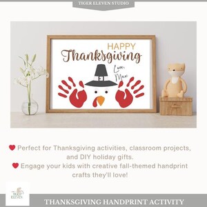 Turkey Handprint Art Printable | Thanksgiving Kids Craft | Preschool ...