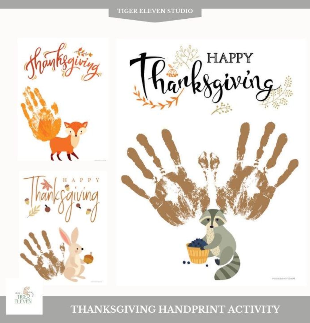 Thanksgiving Handprint Craft Activity | Thanksgiving Kids Craft ...
