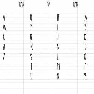 Digital Download Tall Skinny Hand Lettering Workbook - Etsy