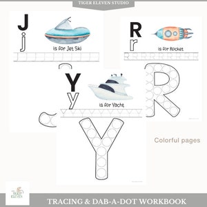 Alphabet Tracing Dab a Dot Sheet-handwriting Sheet-preschool ...