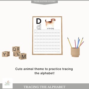 Alphabet Tracing Sheet-handwriting Sheet-preschool Kindergarten ABC ...