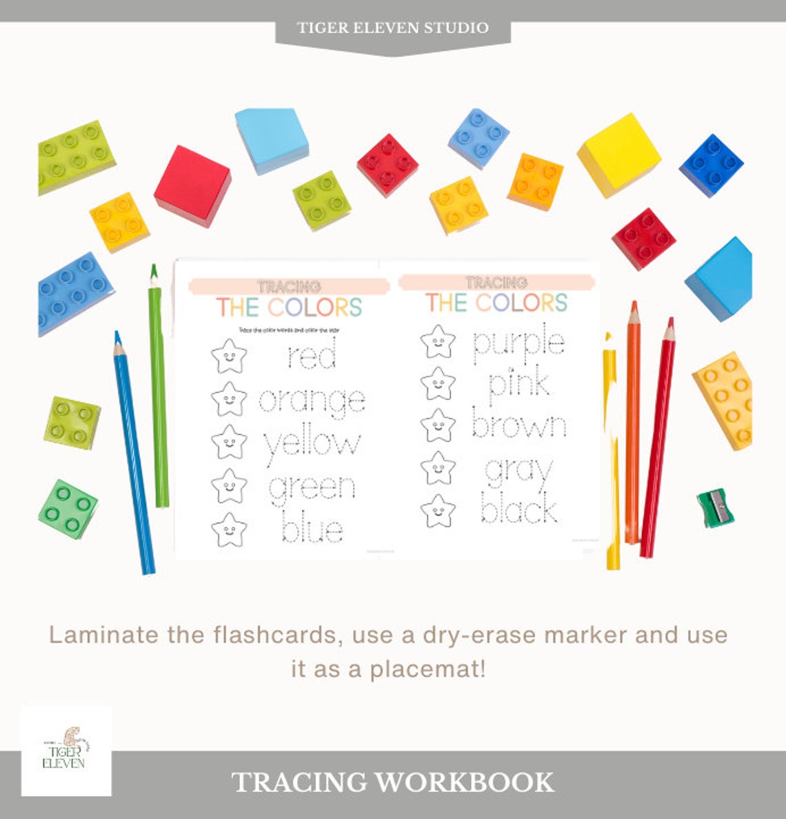 Tracing Workbook Alphabet Lines Numbers Colors Shapes Animals Sheets ...