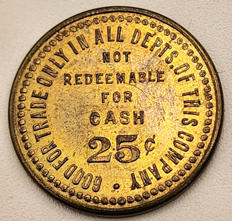 1940-50's SENECA, OREGON LUMBER- 25 Cents in Trade Token- Hines/seneca ...