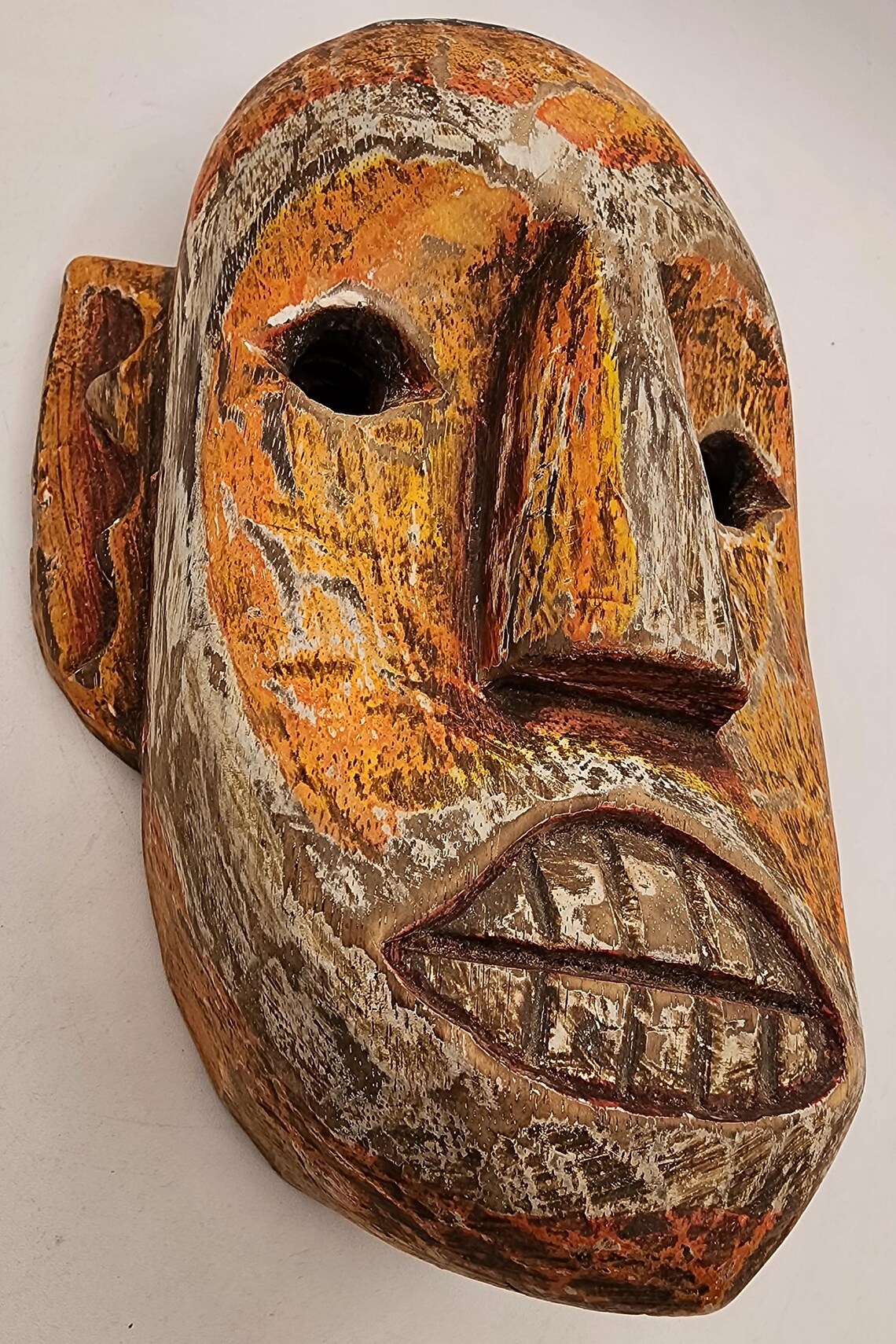 Antique/vintage TRIBAL MASK- Witch Doctor or Shaman- Very Primitive - Etsy