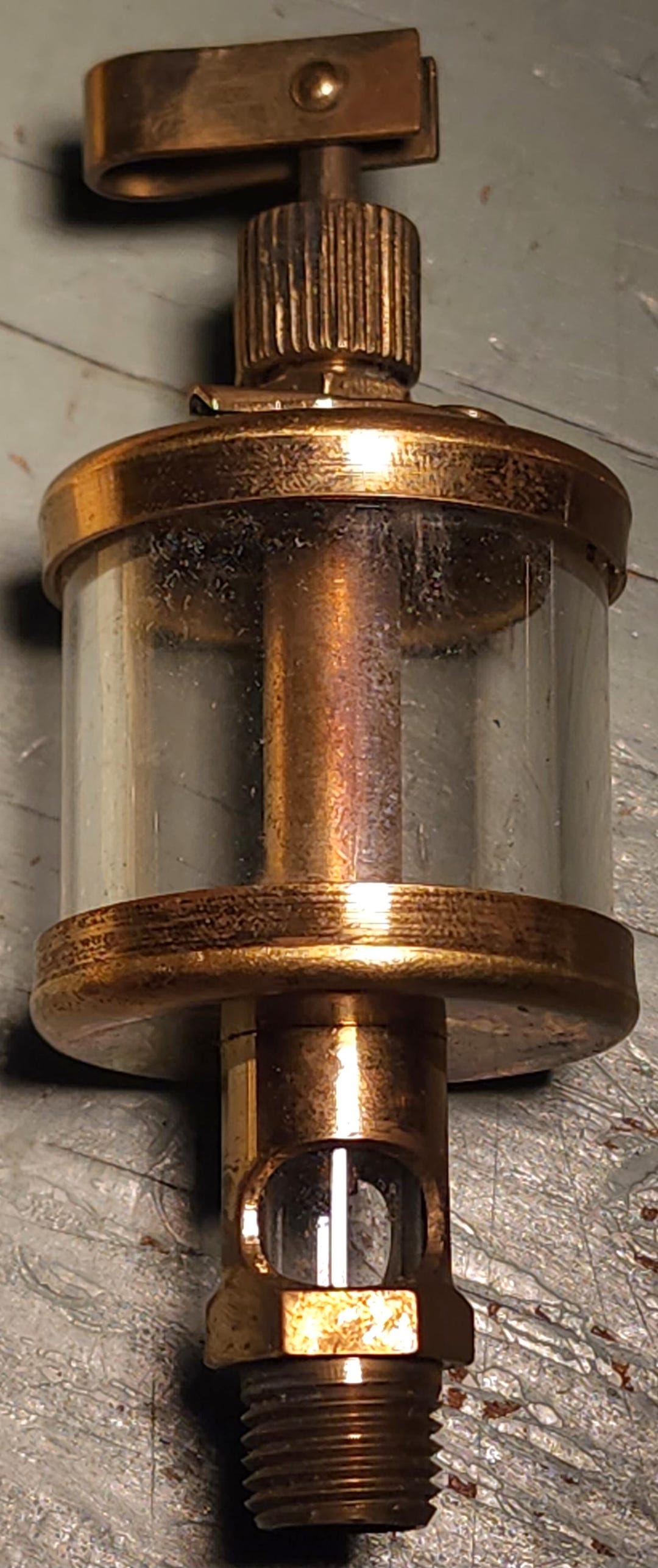 Antique ENGINE OILER- Brass and Glass- Patented 1915- 110 Years Old - Etsy