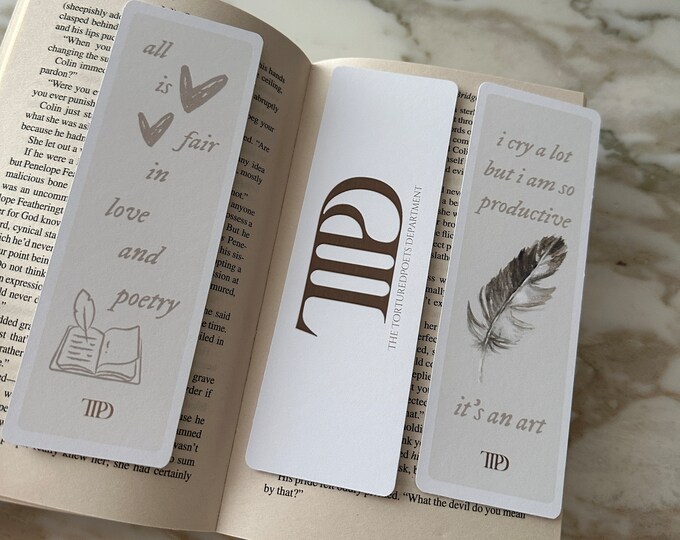 TTPD Taylor Inspired Bookmarks the Tortured Poets Department Inspired ...