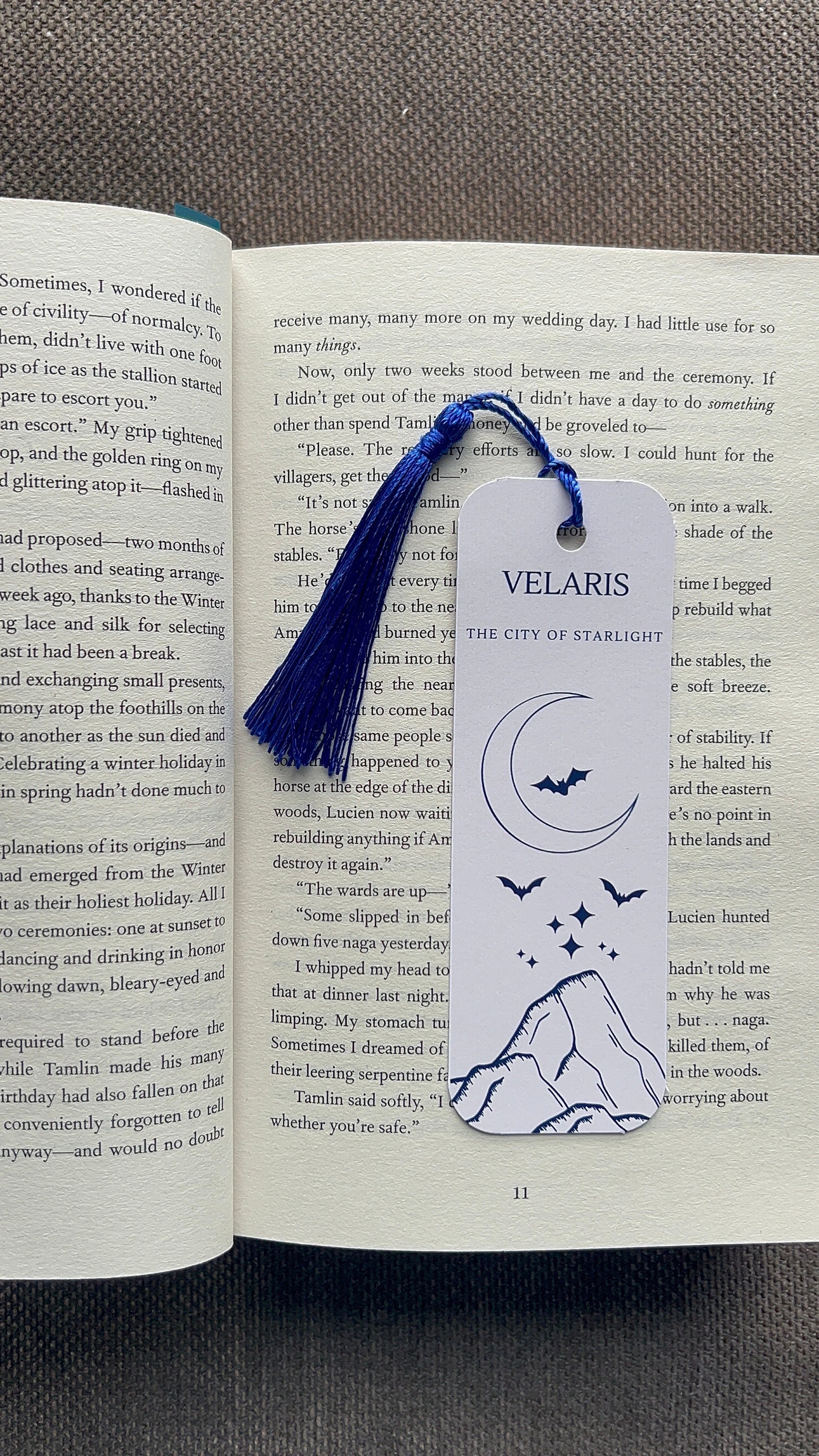 Velaris Bookmark ACOTAR A Court of Thorns and Roses Night Court City of ...