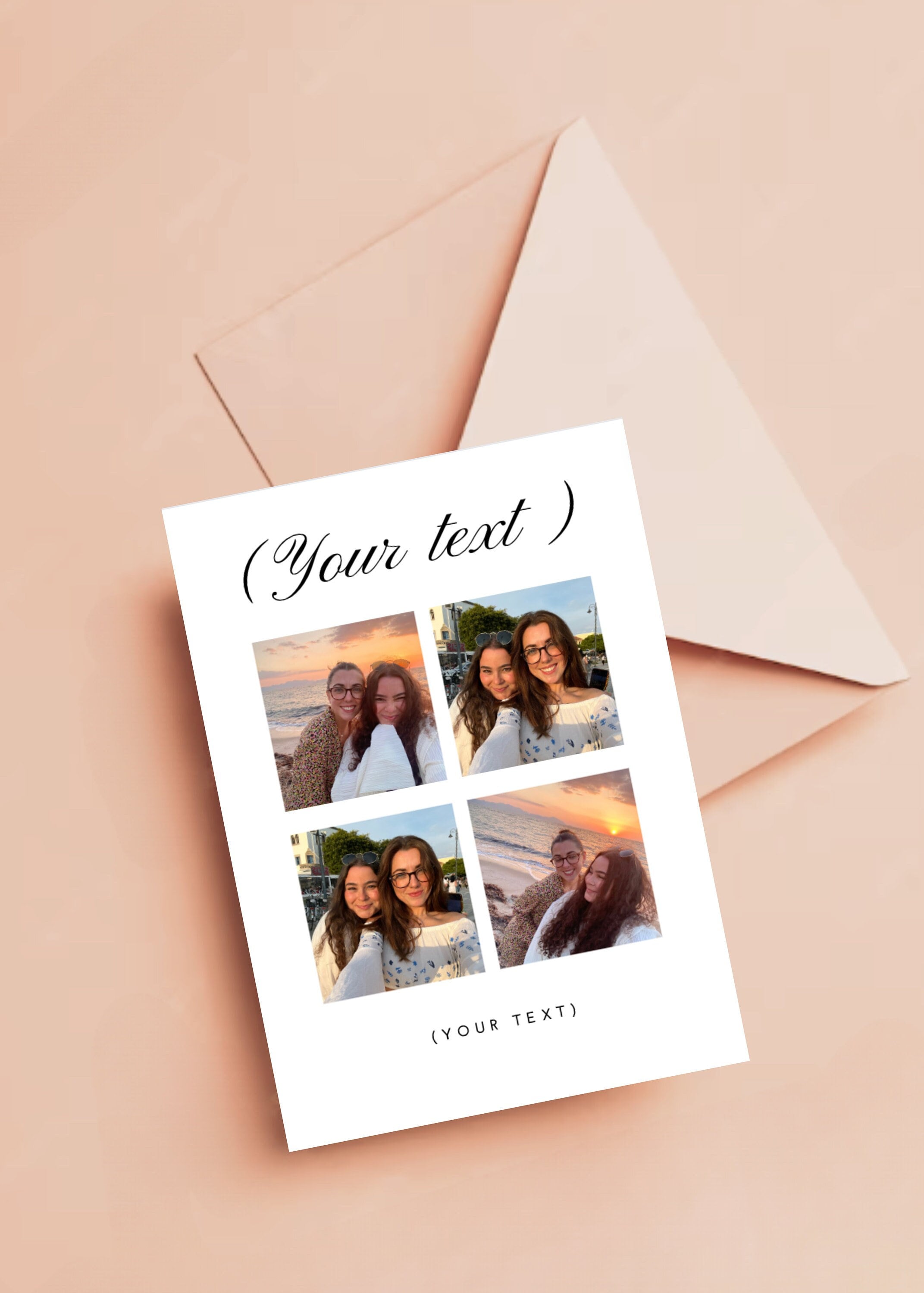 Personalised Photo Collage Card Custom Card Create Your Own Card by ...