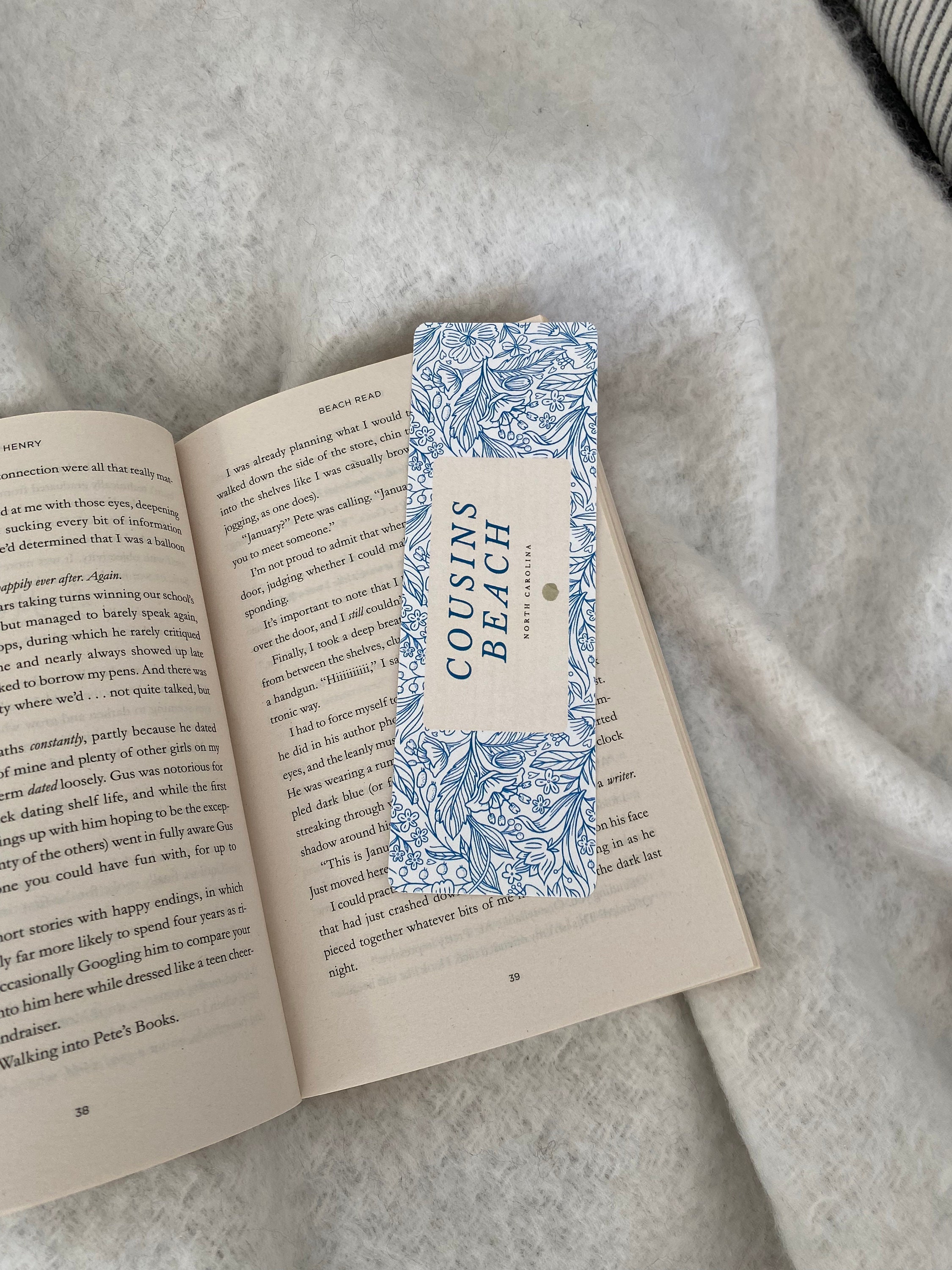COUSINS BEACH the Summer I Turned Pretty Inspired Bookmark Minimalist ...