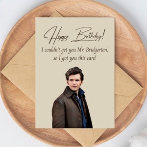 Colin Bridgerton Inspired Birthday Card Bridgerton Polin Merch Funny ...