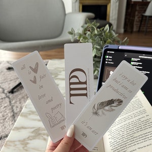 TTPD Taylor Inspired Bookmarks the Tortured Poets Department Inspired ...