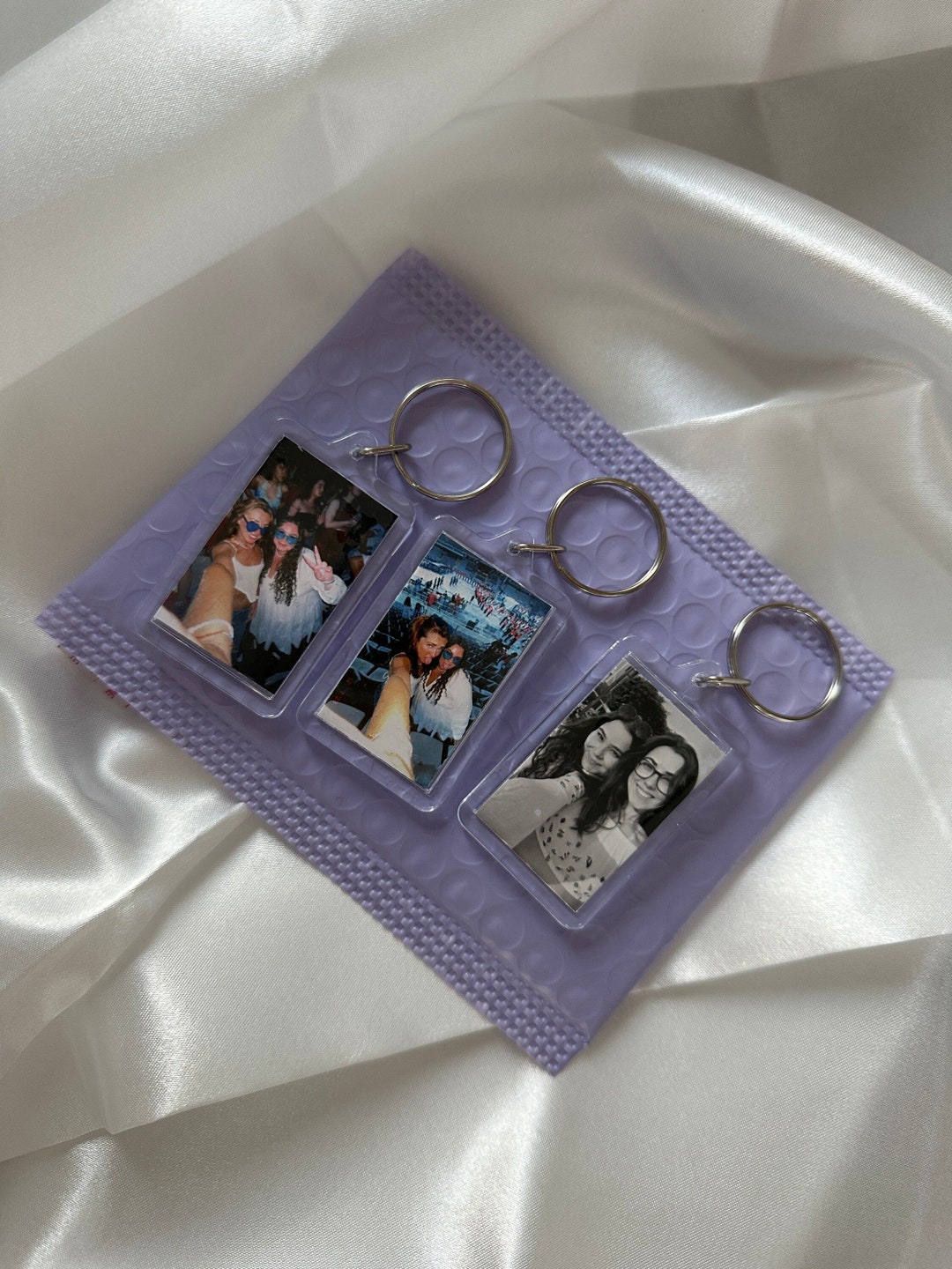 Custom Photo Keyring Personalised Photo Keyring Double Sided Gift ...