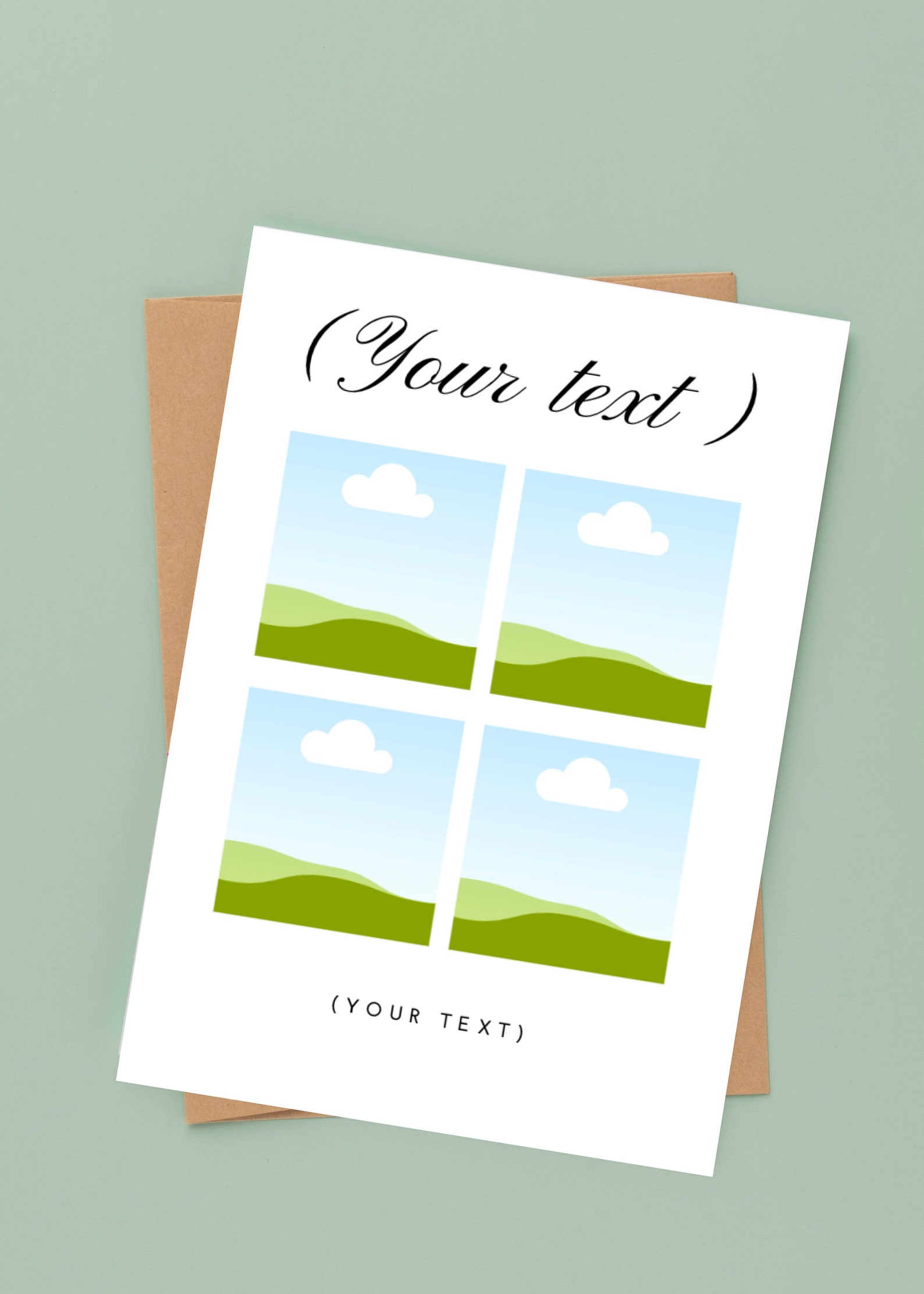 Personalised Photo Collage Card Custom Card Create Your Own Card by ...