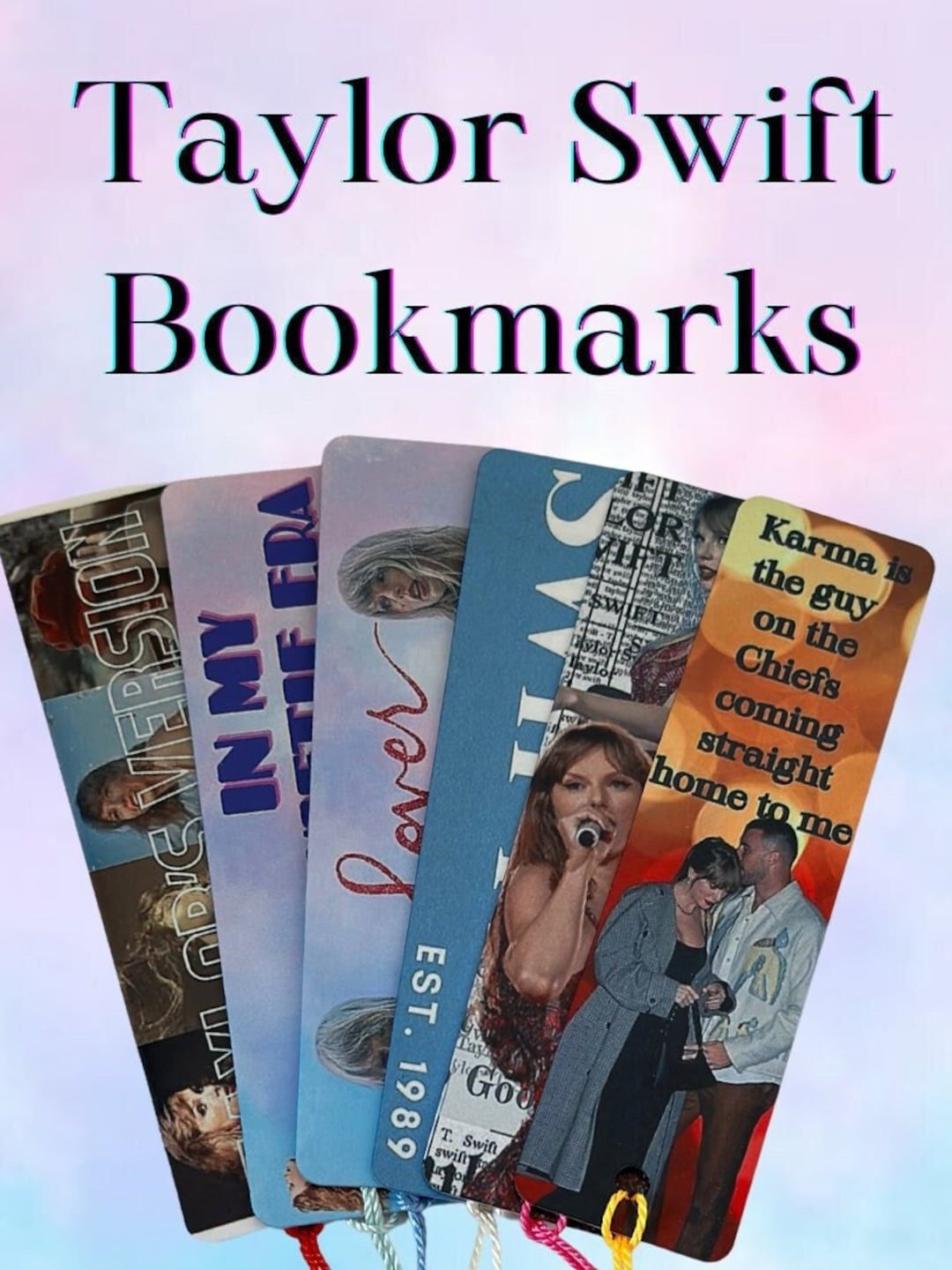 Taylor Swift Bookmarks - Etsy
