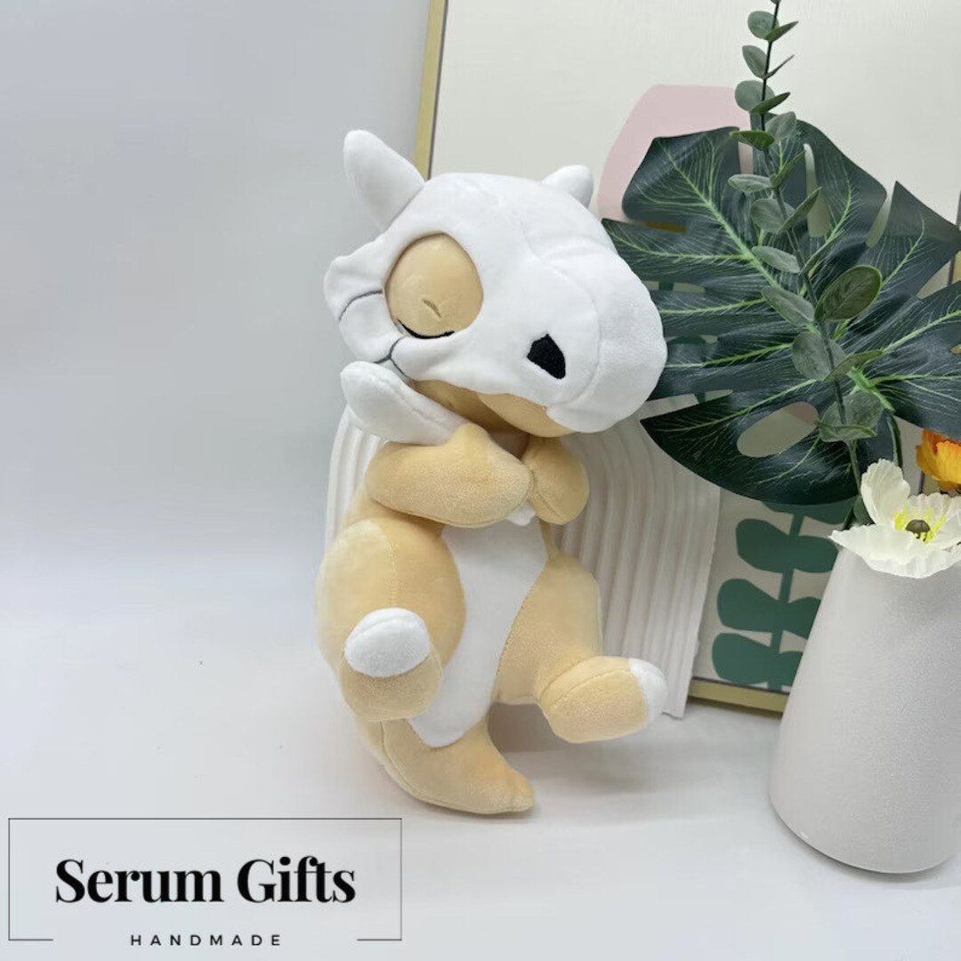 Adorable Pokemon Cubone Plush Toy, Sleeping Companion, Soft Stuffed ...