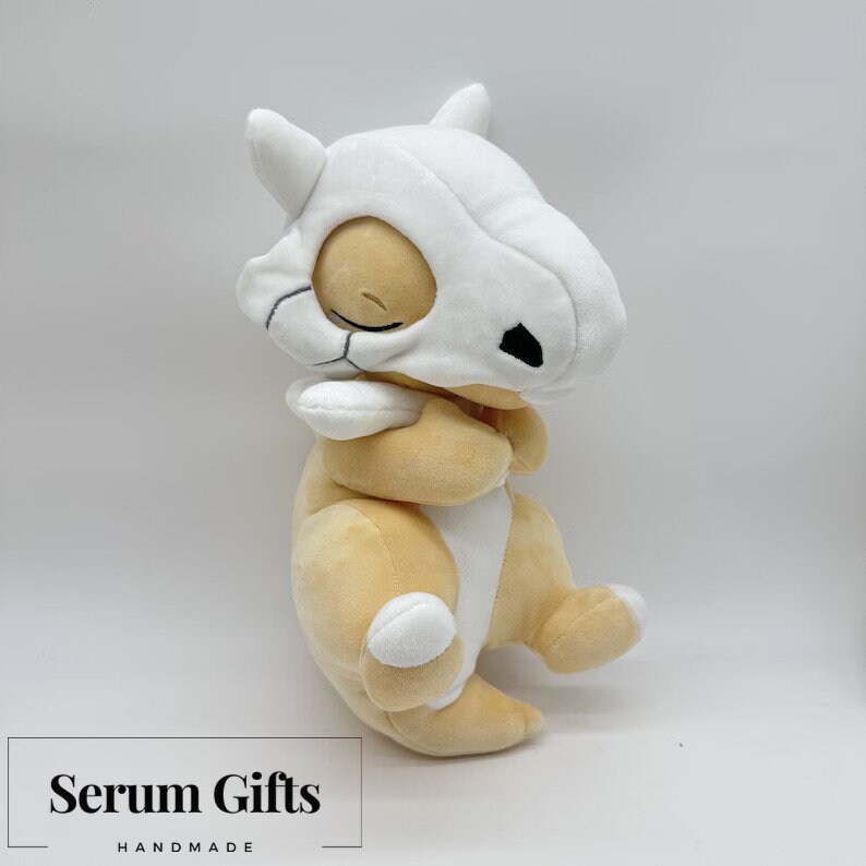 Adorable Pokemon Cubone Plush Toy, Sleeping Companion, Soft Stuffed ...