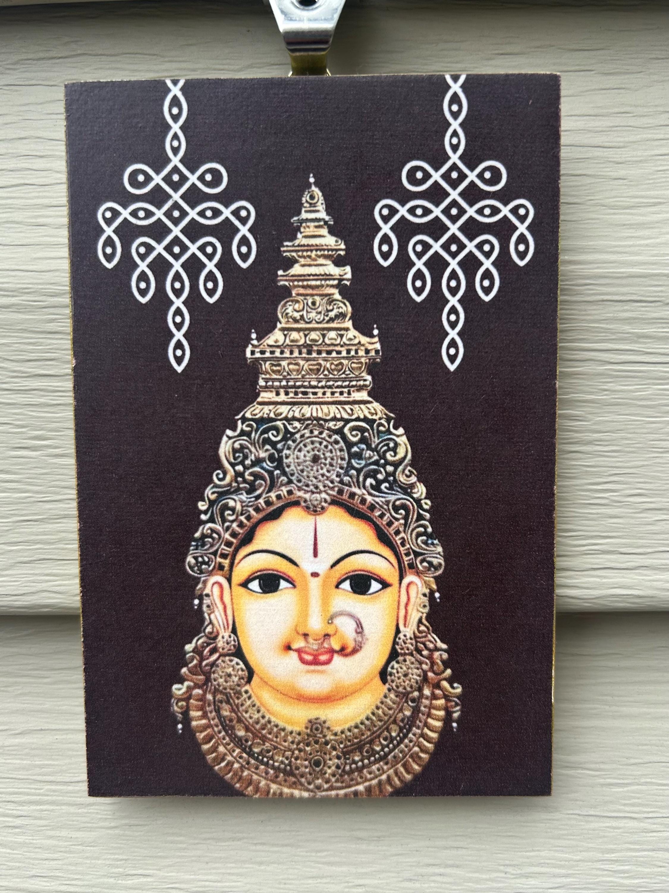 Goddess Vara Lakshmi Face/asta Lakshmi Festival/gowri Face - Navarathri ...