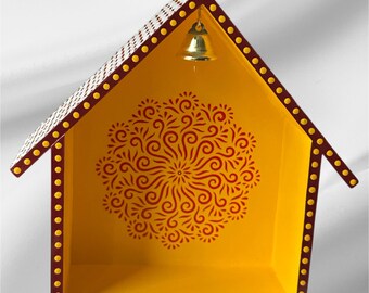 Home Decor Beautiful Wooden Mini Temple for Home-mandir Pooja Ghar. - Etsy