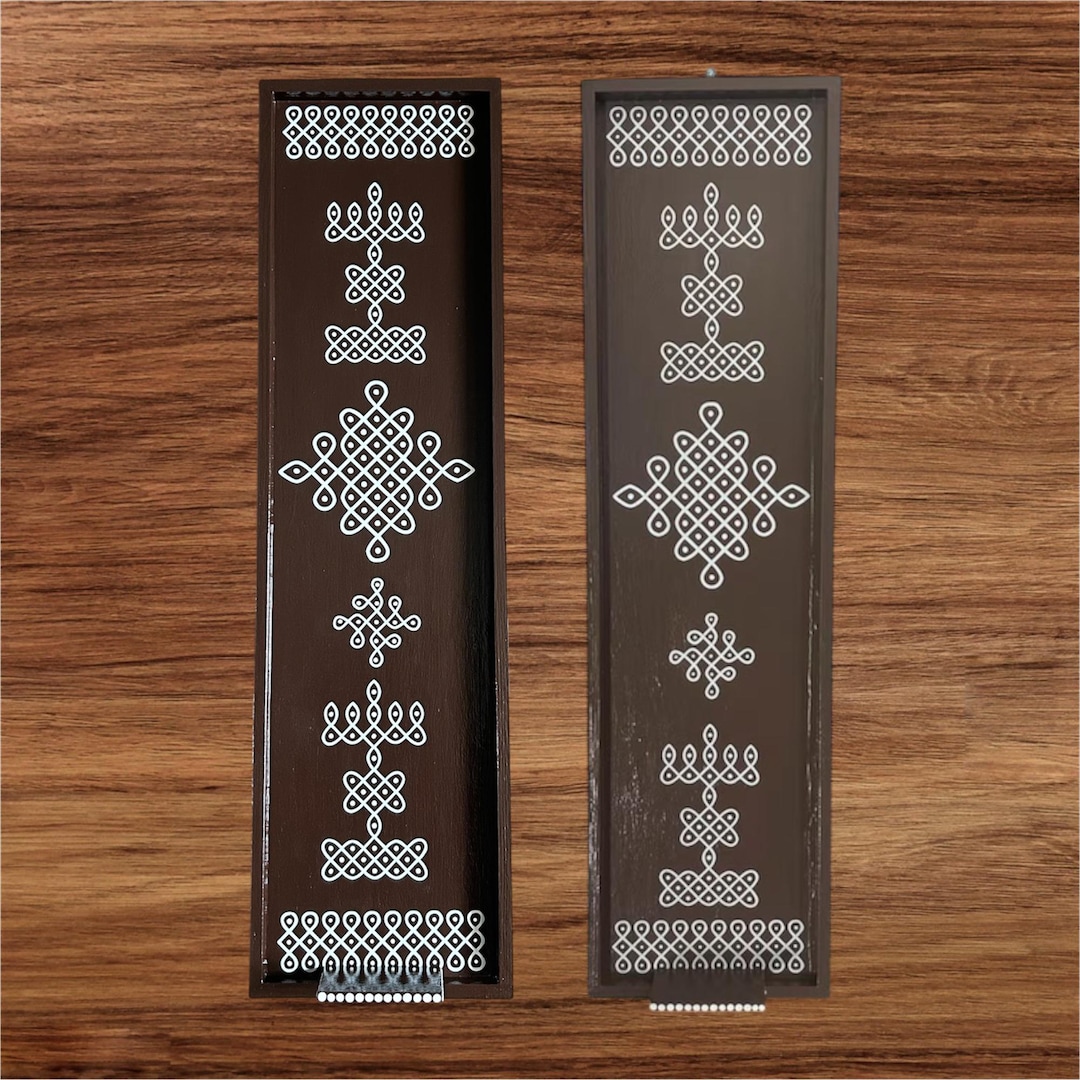 Kolam Wall Decor With Tealight Holder: Traditional Indian Art, Pooja ...