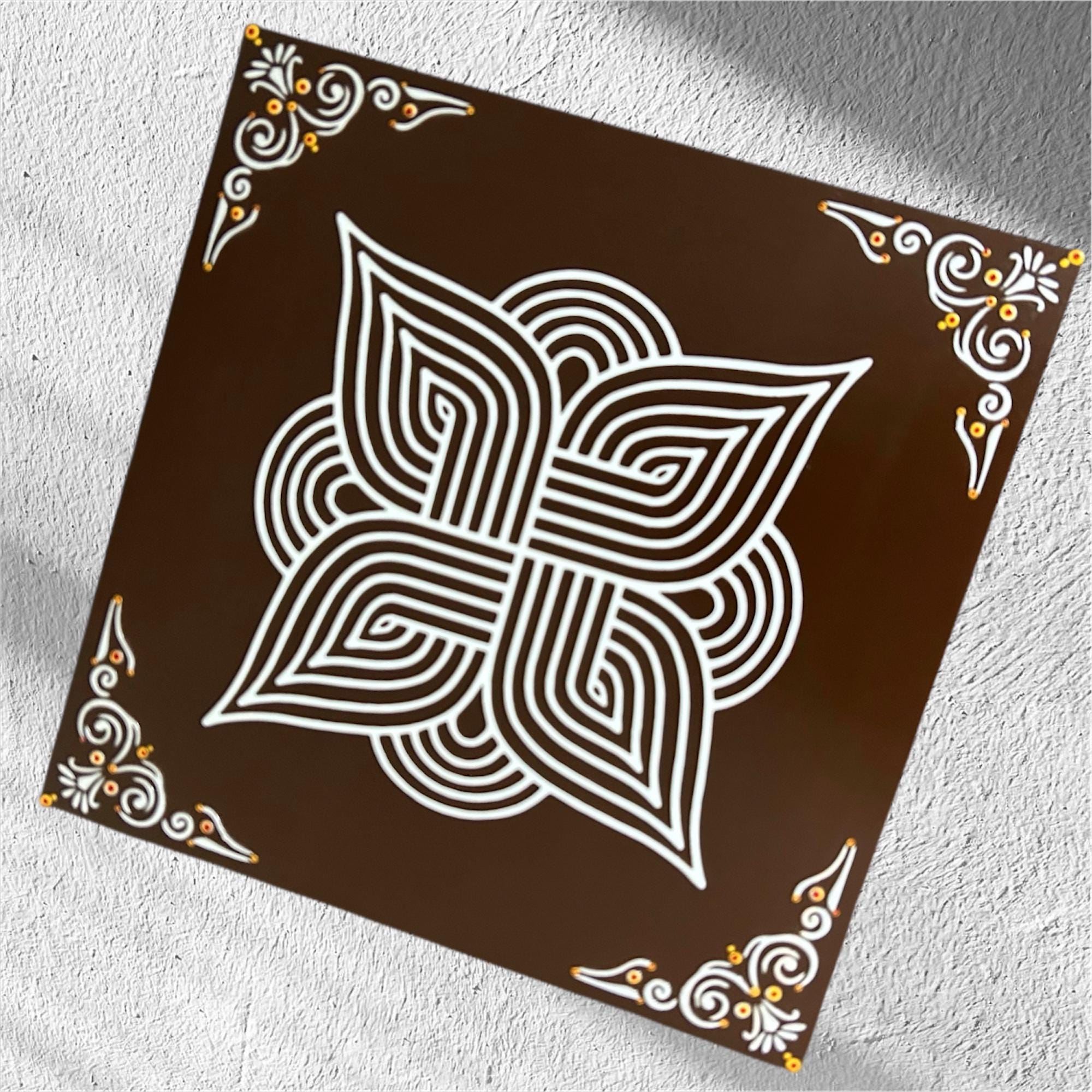 Hand Painted Padi Kolam/ Housewarming Decor/multipurpose Use ...