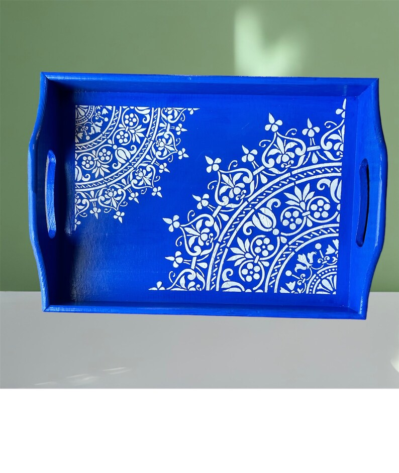 Wooden Hand Painted Decorative Tray Art - Etsy