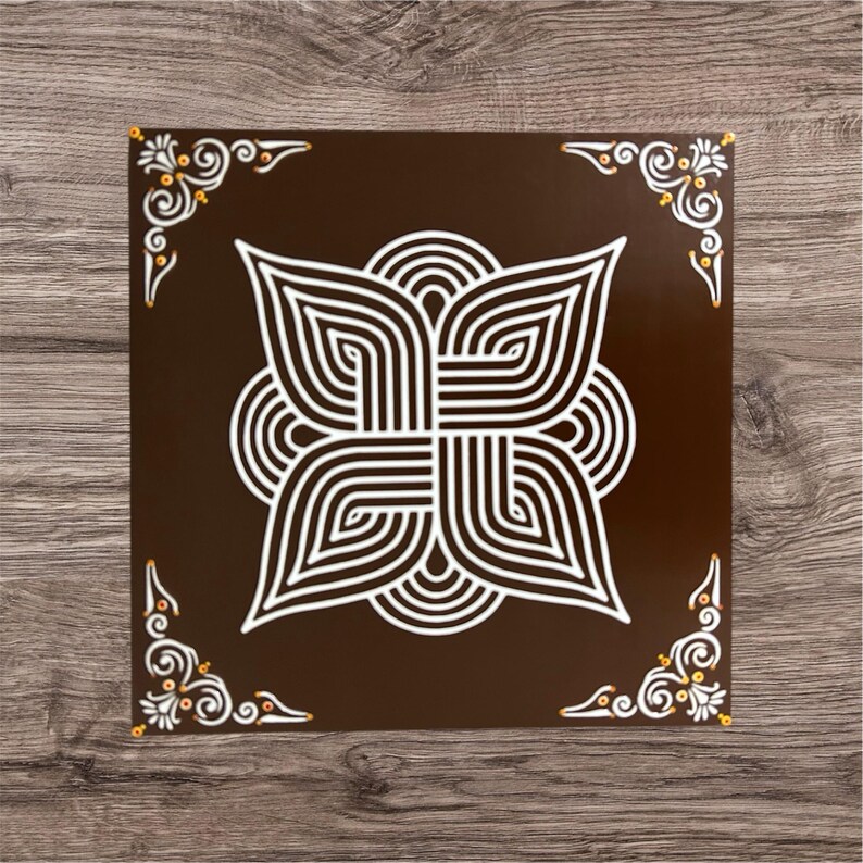 Hand Painted Padi Kolam/ Housewarming Decor/multipurpose Use ...