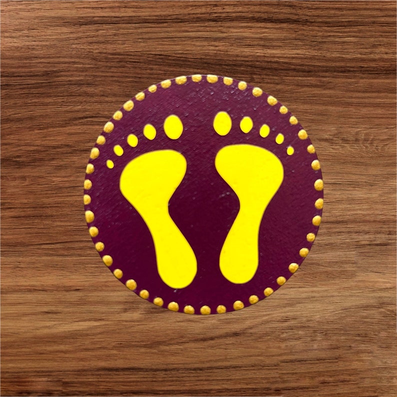 Set of 2 Wooden Lakshmi Charan Paduka, Laxmi Feet, , Laksmi Charan ...