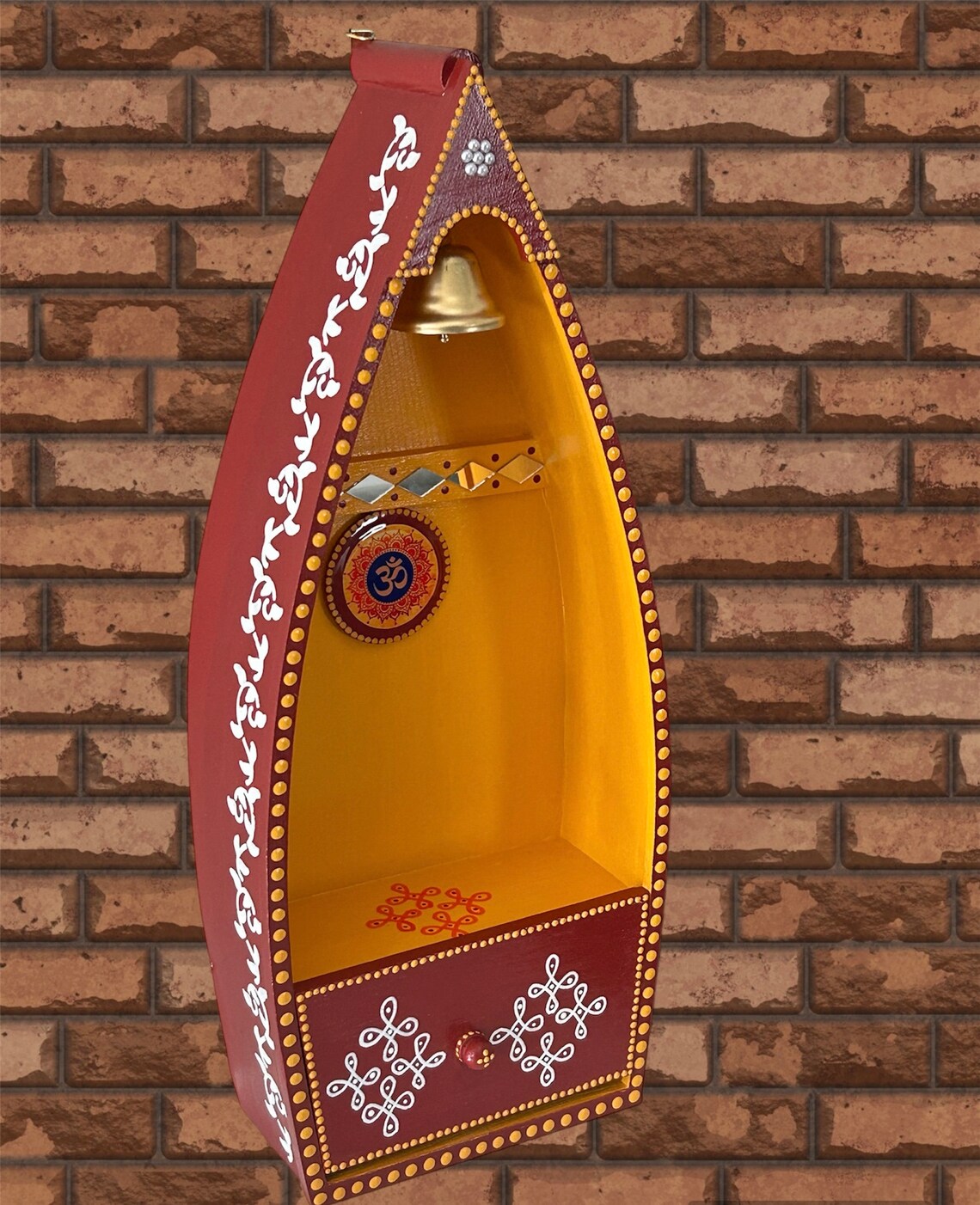 Home Decor Wooden Wall Mount Miniature Temple for Home Temple/wall ...